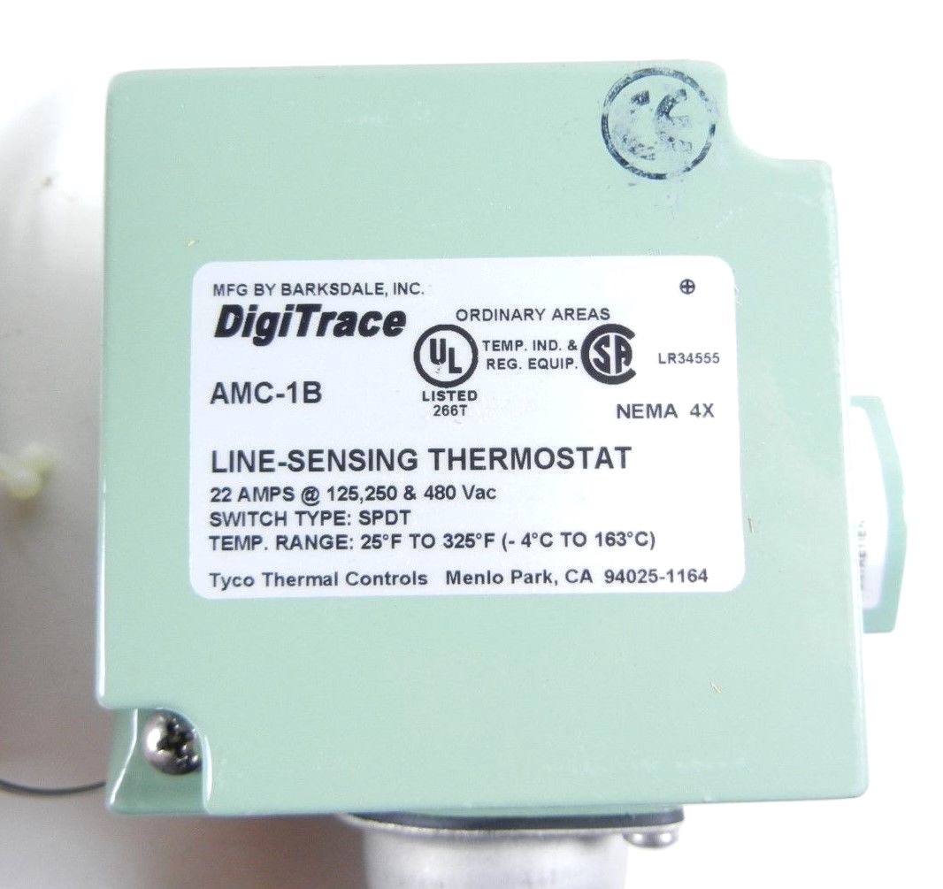 Raychem Pentair AMC-1B Line-Sensing DigiTrace Thermostat 22 AMPS 125 ...