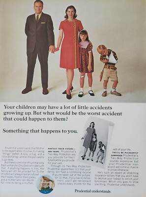 1966 Prudential Insurance Company Vintage Print Ad NICE | eBay
