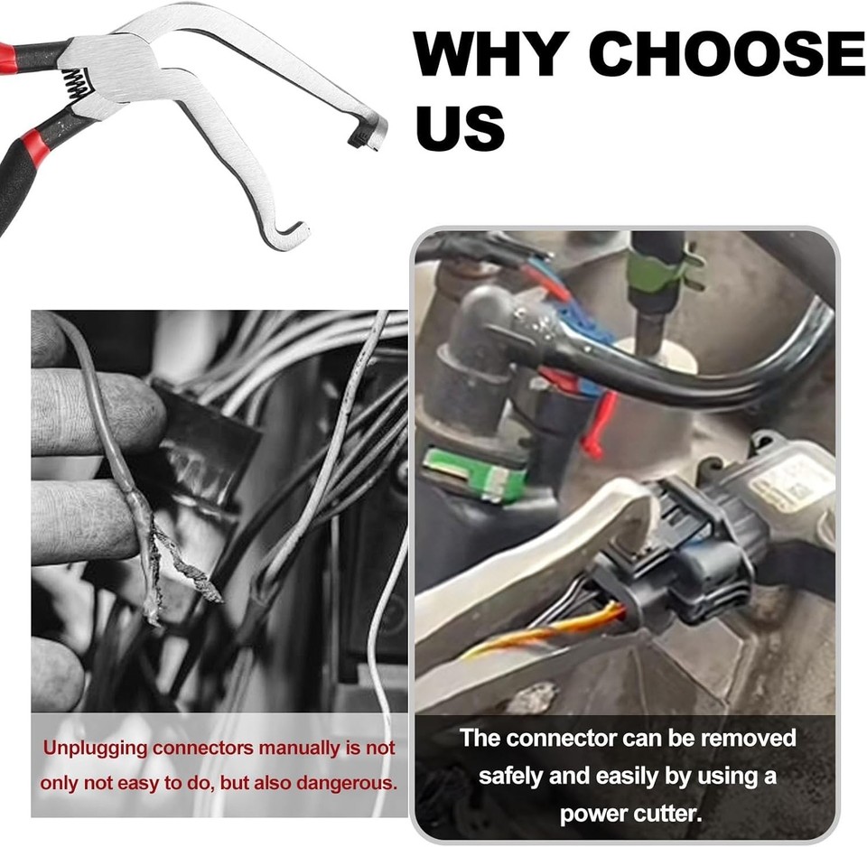 2pc Electrical Disconnect Pliers 60 Degree Electrical Connector ...