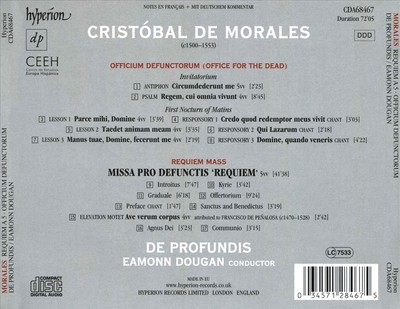 DE PROFUNDIS / EAMONN DOUGAN MORALES: REQUIEM A5 OFFICIUM DEFUNCTORUM ...
