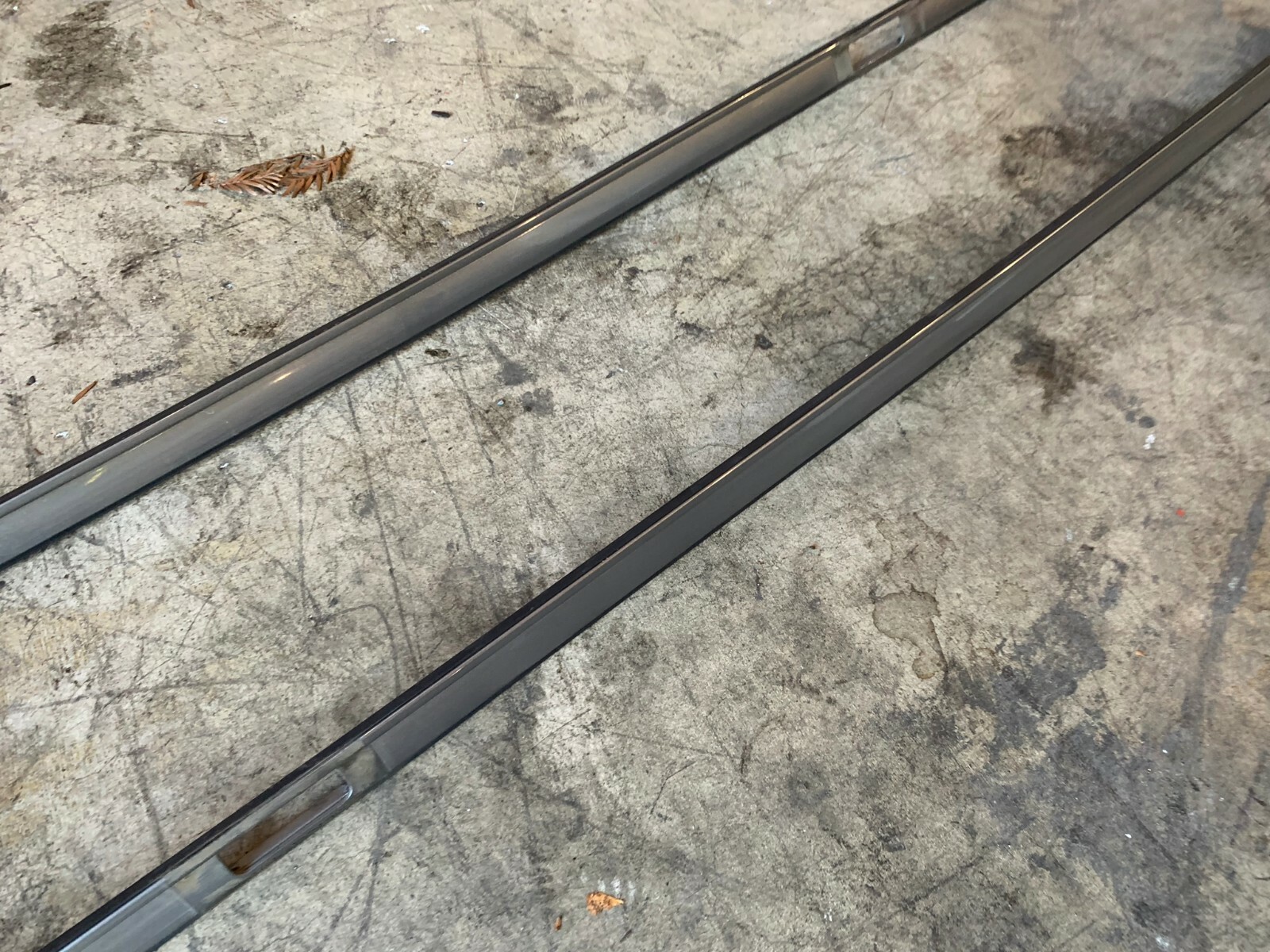 BMW 06-10 E61 STATION WAGON ROOF TOP RAIL RACK MOLDING TRIM SET GRAY ...
