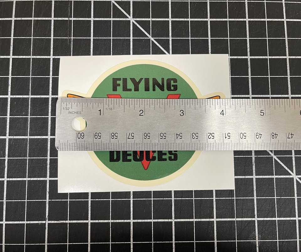 NEW WW2 WWII USMC VMF 222 squadron insignia DECAL STICKER Flying Deuces ...