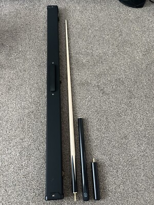 STUNNING Handmade Boat Maple Snooker/Pool Cue - With extension & Case ...