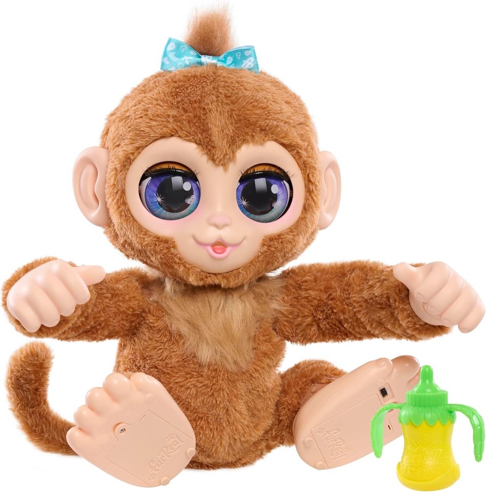 Playful 15-Inch furReal Interactive Monkey Doll - Perfect Gift for Kids ...