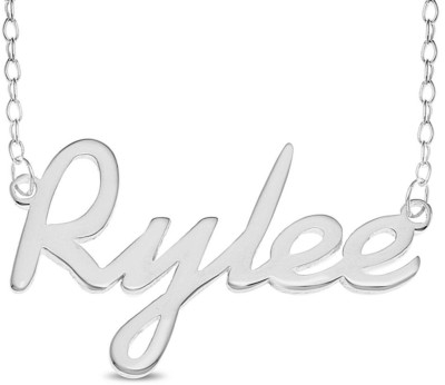 Rylee Name Plate Necklace Pendent Sterling Silver chain Personalized ...