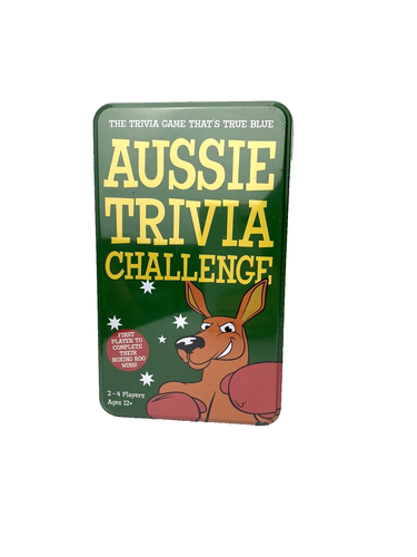 Aussie Trivia Challenge: The True Blue Aussie Trivia Game Tin - Brand ...