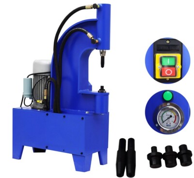Electric Hydraulic Riveting Machine for Brake Pad Rivet w/2Punch＆3Rivet ...