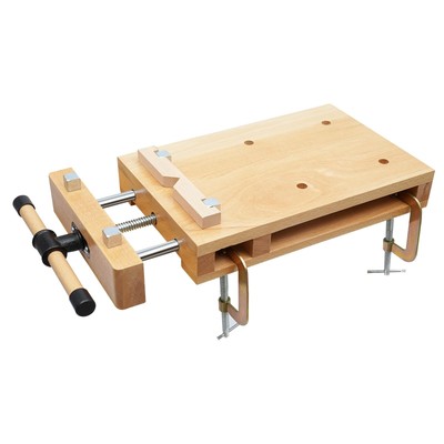 Woodworking Bench Vise Hard Wood Vise For Workbench With 4 Bench Dogs ...