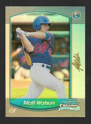 2000 Bowman Chrome Rookie Refractor Matt Watson Montreal Expos | eBay