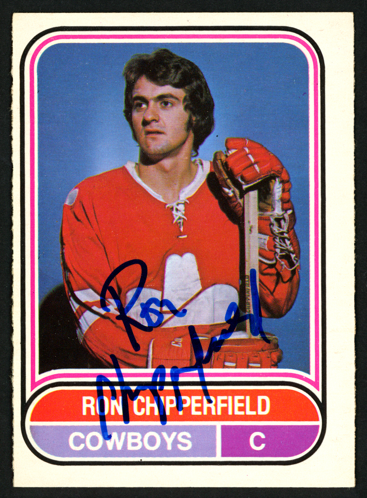 Ron Chipperfield Autographed Signed 1975-76 WHA OPC Card Calgary ...