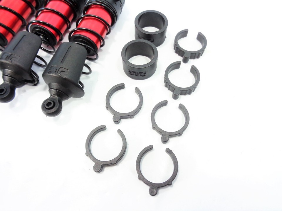 Arrma Outcast / Kraton 4x4 4s BLX Red Aluminum Shock Set 15mm Bore ...