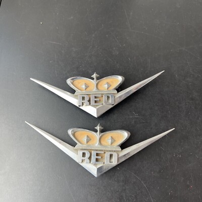 REO Hood Side Emblems Vintage 1960s DIAMOND REO HEAVY DUTY TRUCKS | eBay