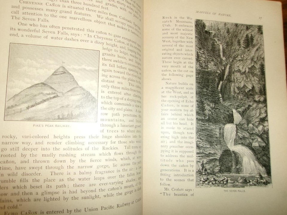 1892 INDIAN WARS OLD WILD WEST RAILROADS PIONEER GUIDE MINING FARM ...
