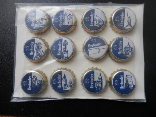 12 Kronkorken Herforder Heimat serie complet bottle cap crown chapas ...