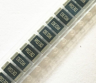 Gray Metal Alloy Fixed Resistors 2512 0.03R 30mR R030 Surface Mounted ...