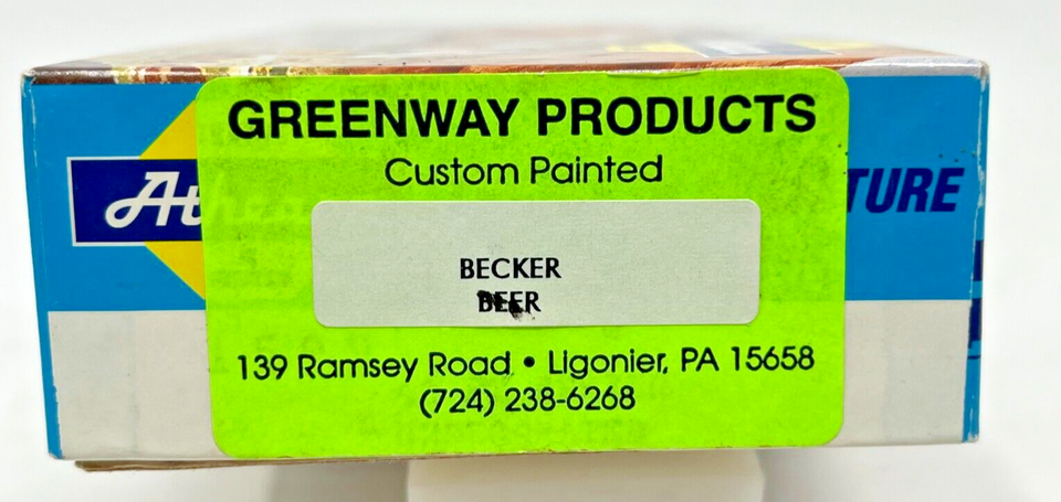 Athearn HO Scale Custom Painted Bluebox 40' Becker Brewing reefer car ...