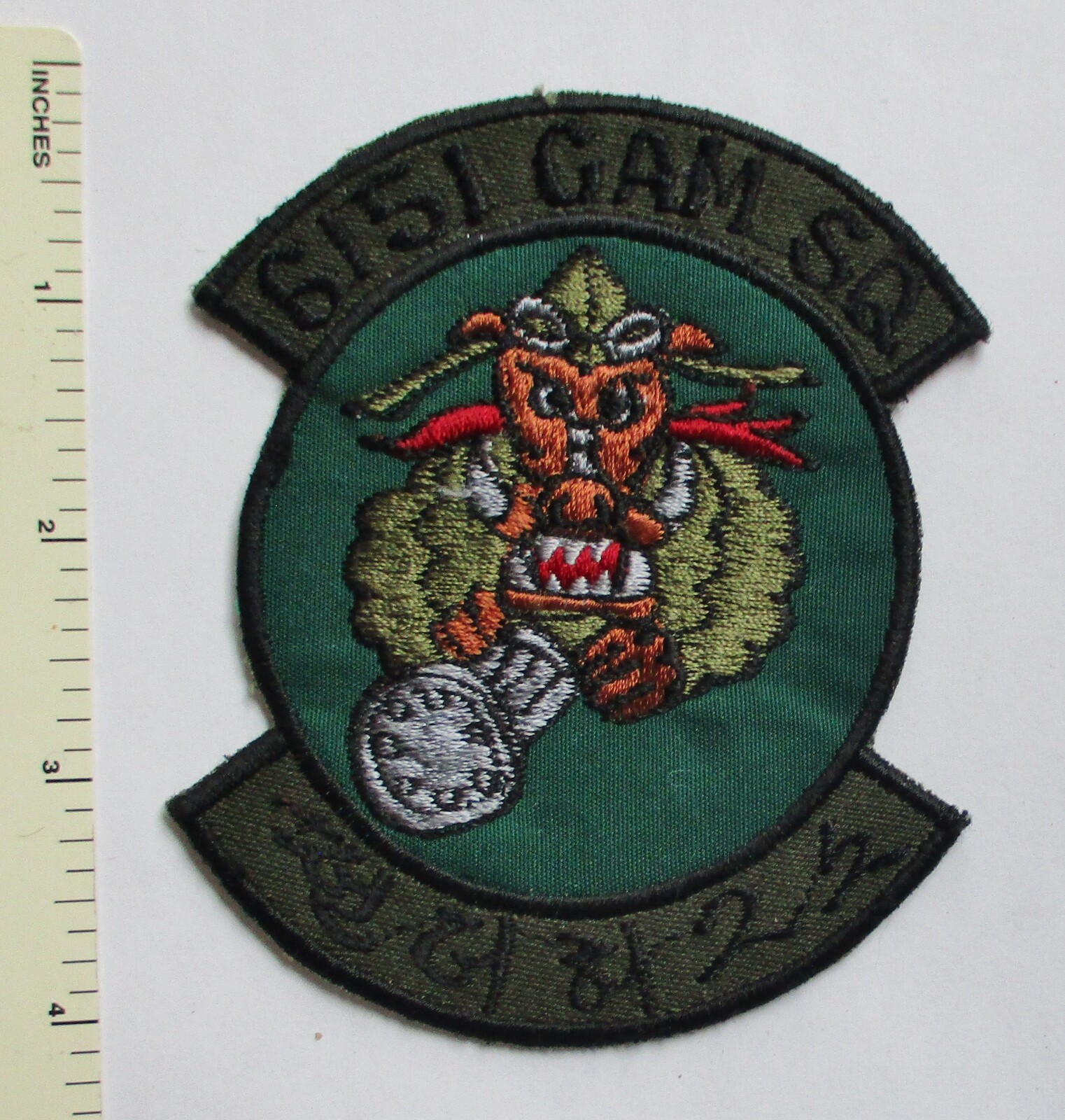6151 CAM SQUADRON US AIR FORCE PATCH USAF Vintage Asian Made Original ...