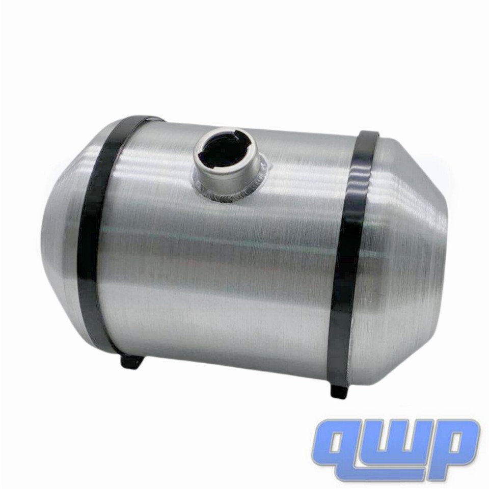 Aluminum Spun 5 Gallon 10x16 Fuel Tank 1/4 NPT Center Fill Round Gas ...