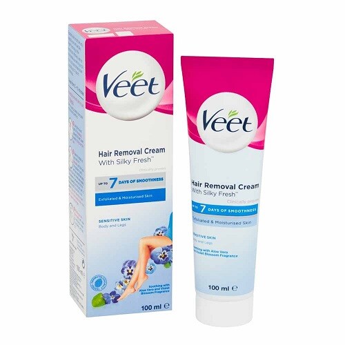 VEET HAIR REMOVAL CREAM FOR SENSITIVE SKIN 100ML 5000158062993 | eBay