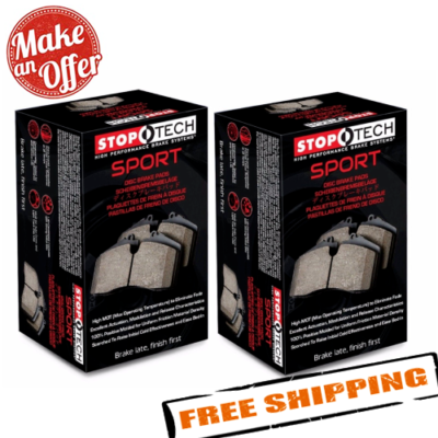 StopTech Front & Rear Sport Performance Brake Pads Set for 2000-2009 ...