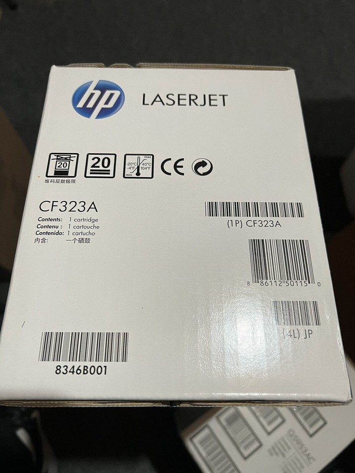 NEW GENUINE HP LASERJET 653A CF323A MAGENTA PRINT TONER CARTRIDGE NEW ...