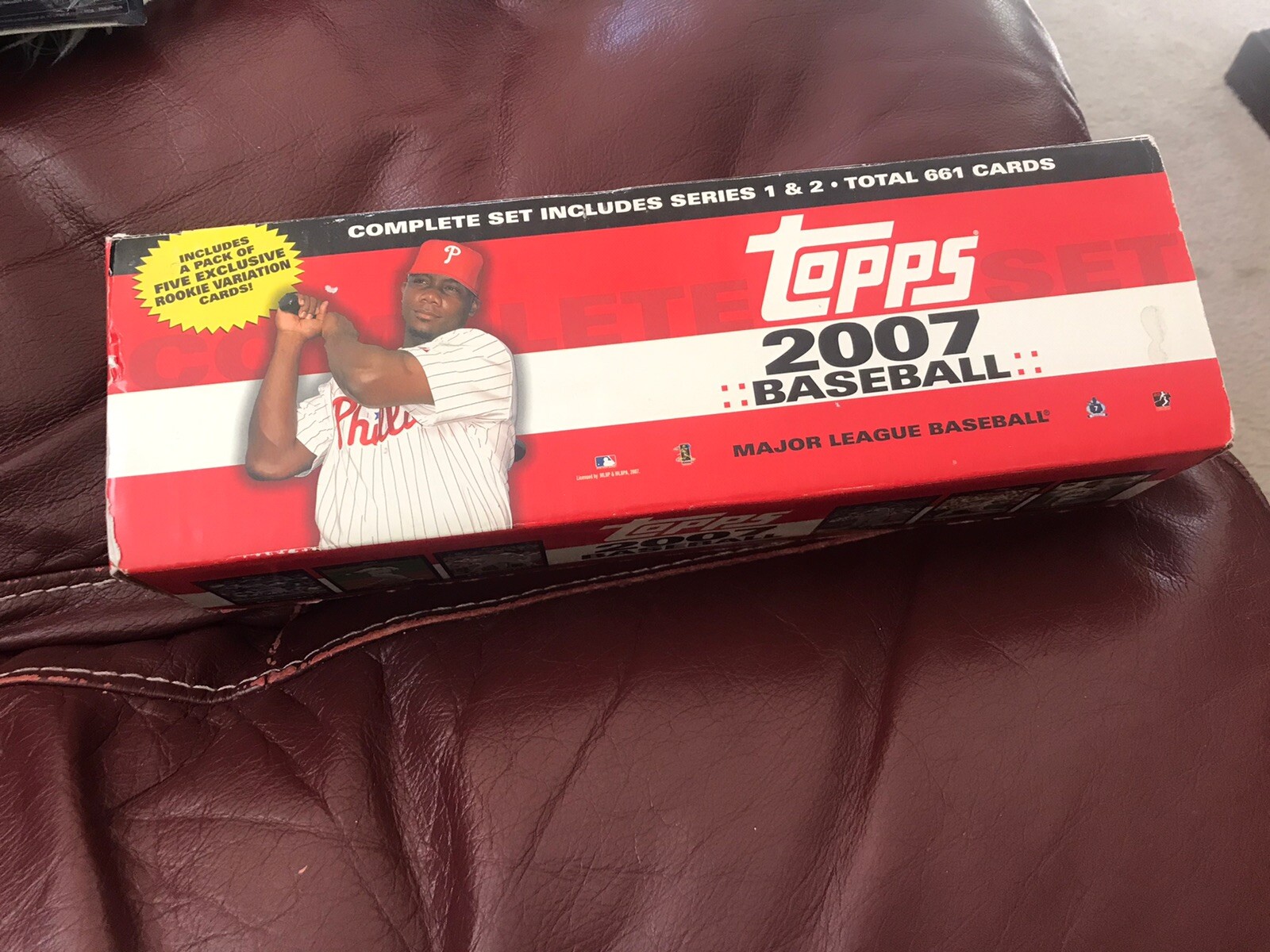 2007 Topps Baseball Cards Box Complete Set Series 1 & 2 OPENED NM SET ...