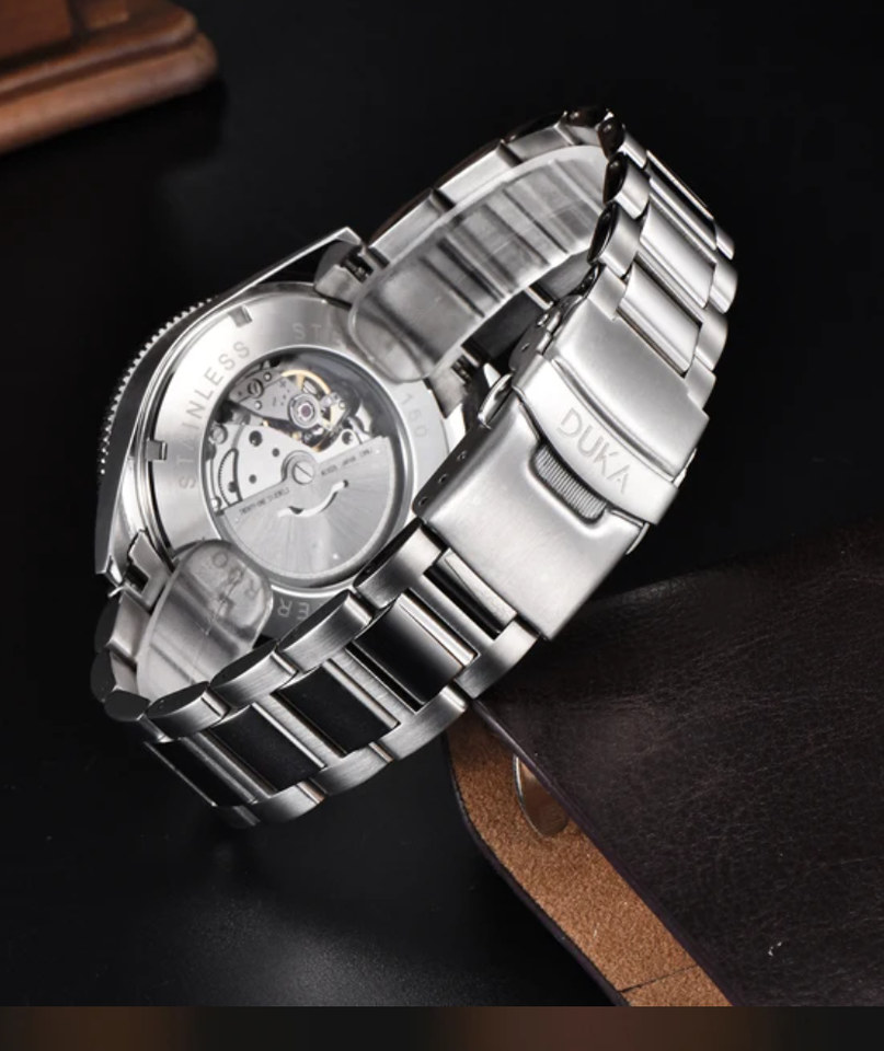 BNIB DUKA 150 AUTOMATIC SPORTS WATCH ALL STEEL MIYOTA SAPPHIRE CERAMIC ...