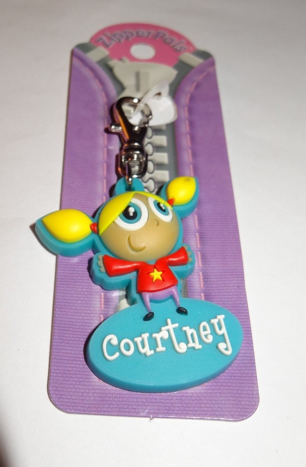 Zipper Pulls Kids Name Tag Zipper Pals ID Charm Backpack Bag Choose ...