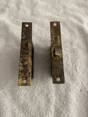 Pair Of Penn Vintage Antique Mortise Box Lock Door Knob Hardware ...