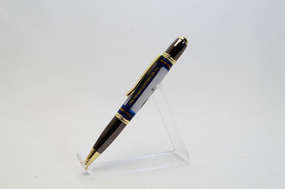 USS Intrepid Twist Pen Made From Wood From the Aircraft Carrier USS ...