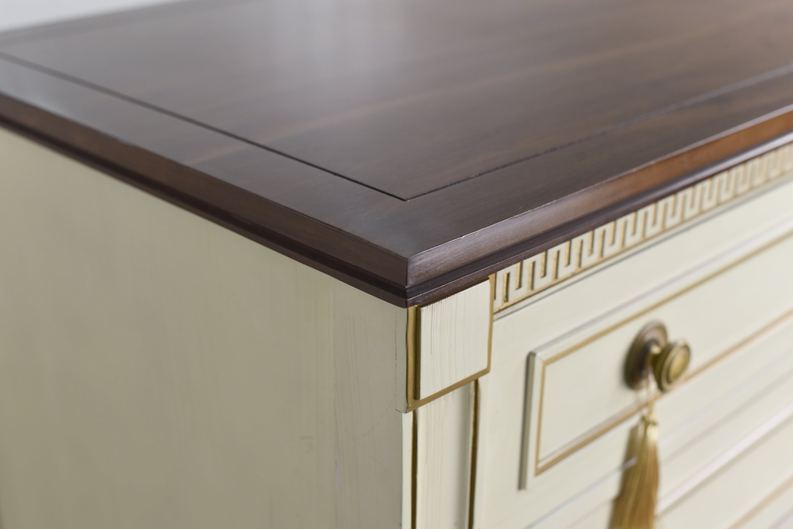 PAINT TO ORDER Vintage Transitional Highboy Dresser Gold Accents by ...