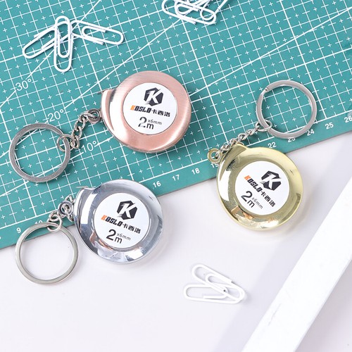 2M Mini Snail Shape Keychain Tape Measure Steel Tape Portable Small ...