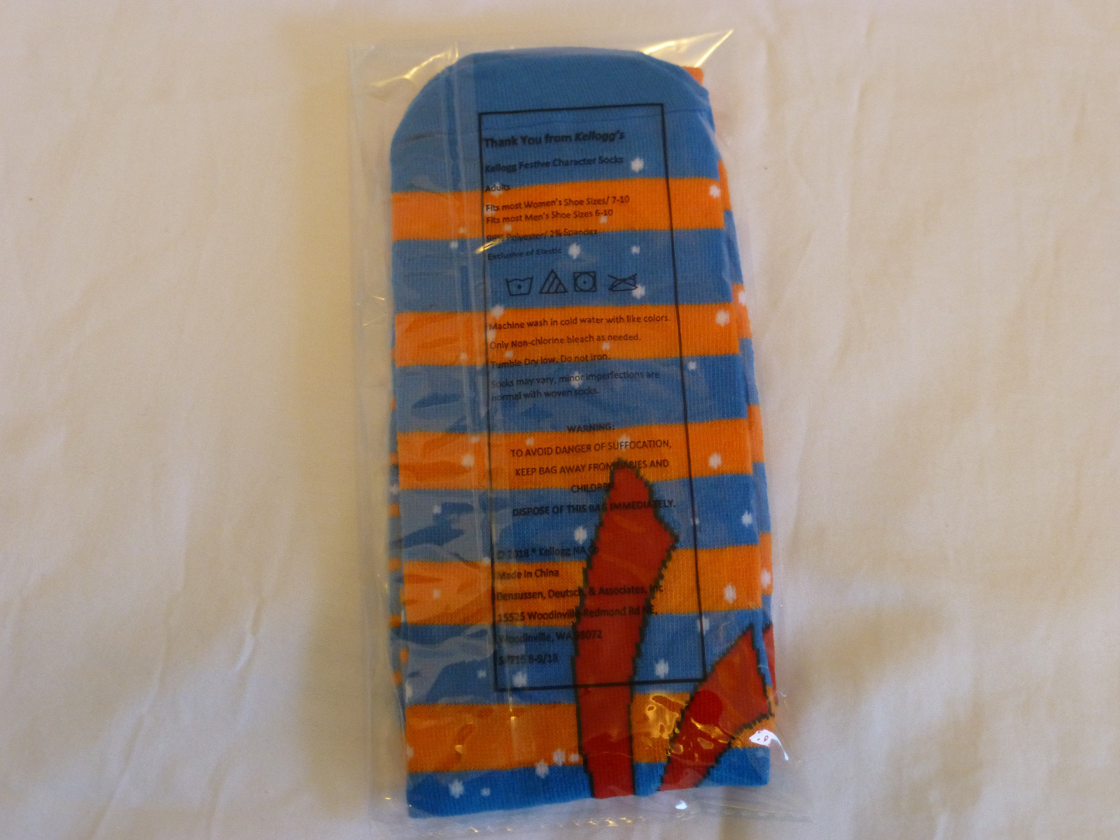 Socks Tony Tiger Toucan Sam Snap Crackle Pop NEW Adult Size | eBay
