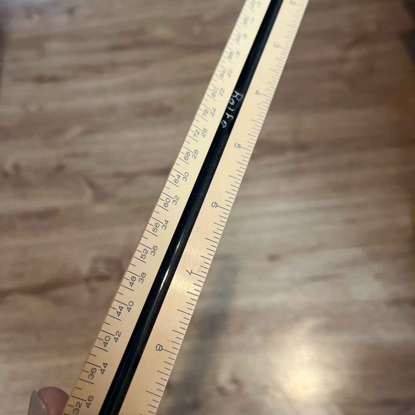 Pickett 235A Triangle Architect Drawing Scale 12 in. Ruler Red Green ...