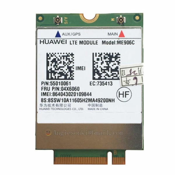 Unlocked Huawei Me906c Mobile Broadband 04X6060 LTE Module for Lenovo ...