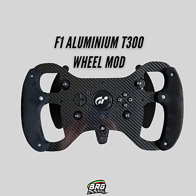 Aluminium and Alcantara F1 Open Wheel Mod for Thrustmaster T300 RS/RS ...