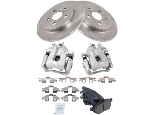 For 2010-2013 Toyota Prius Brake Pad Rotor and Caliper Set Rear 95591GY ...
