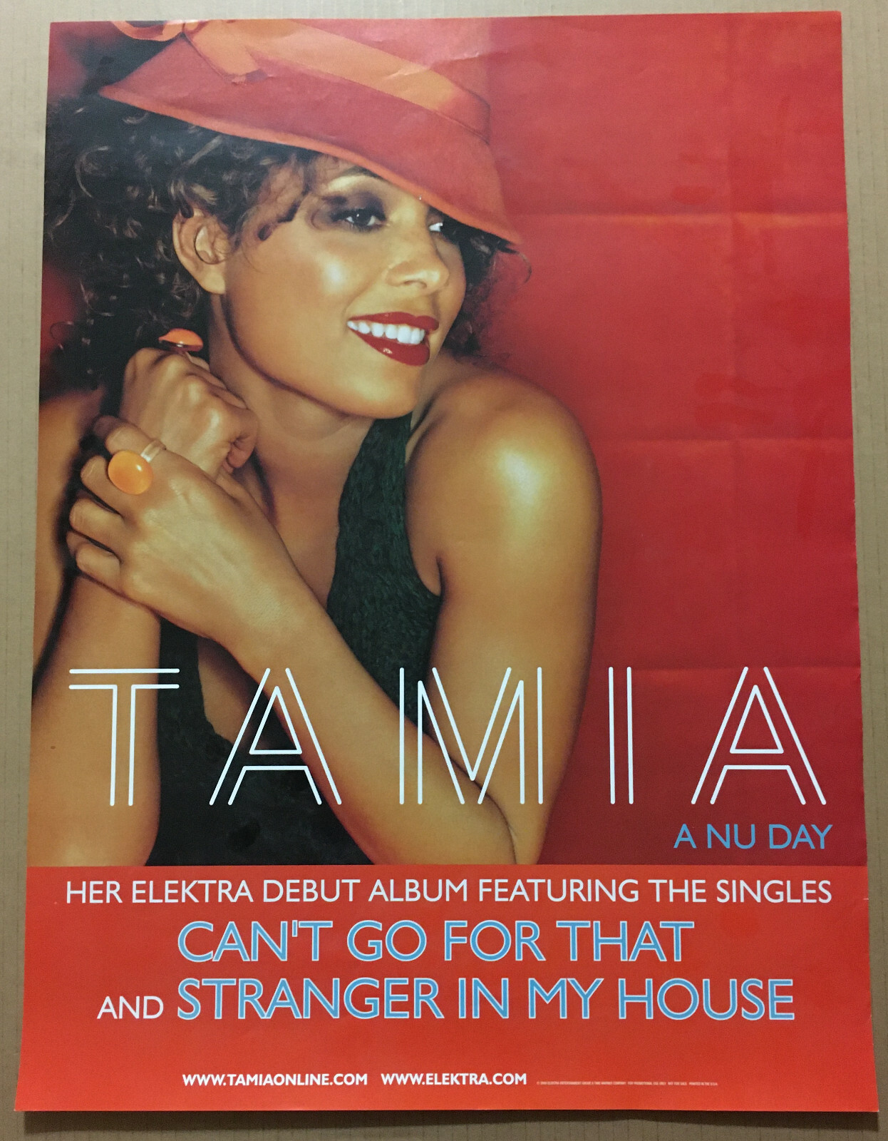 TAMIA Ultra Rare LIMITED 2000 PROMO POSTER for A Nu day CD 18x24 MINT ...