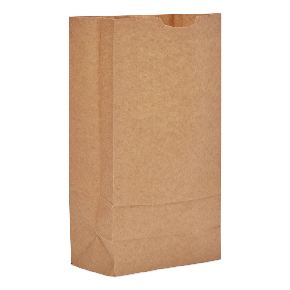 #10 Paper Grocery, 57lb Kraft, Extra-Heavy-Duty 6 5/16x4 3/16 x13 3/8 ...