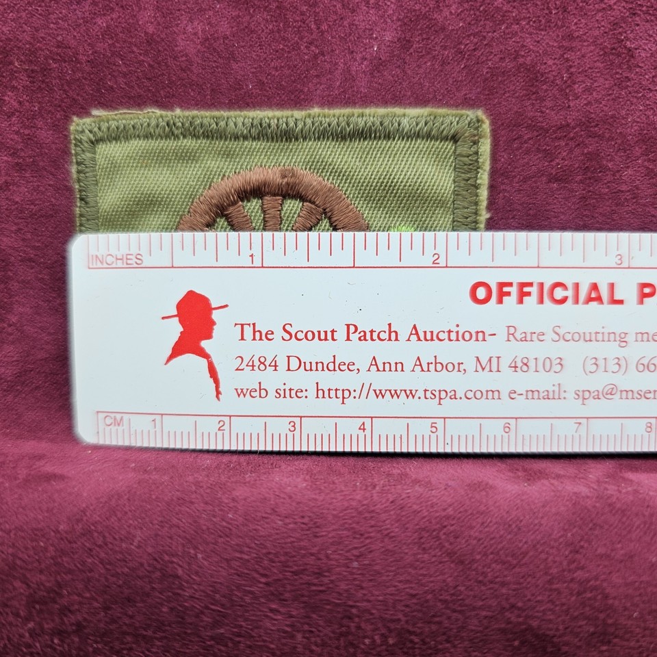 Boy Scouts Of America Vintage Quartermaster Wagon Wheel Key Merit Patch ...
