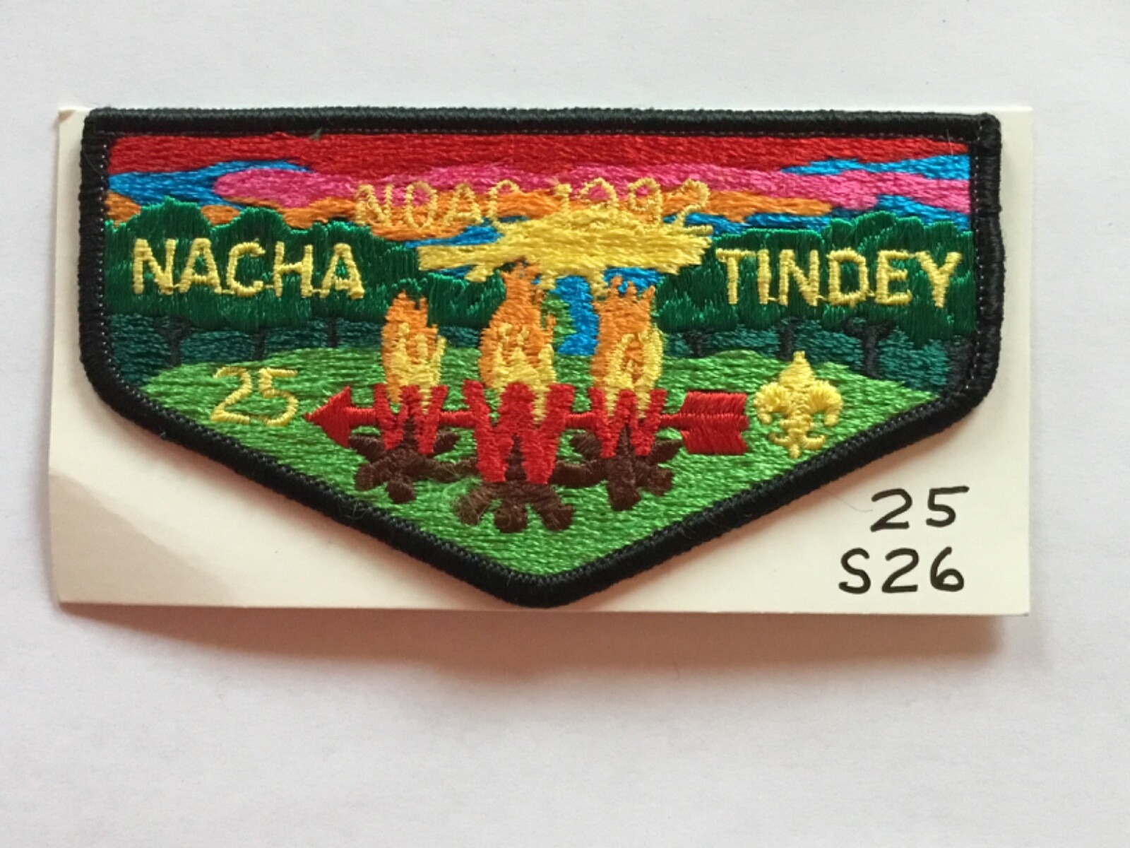 Nacha Tindey Lodge 25 1992 NOAC pocket flap cs | eBay