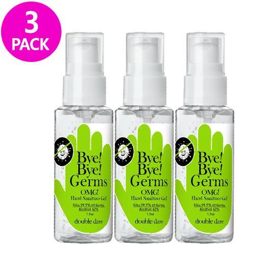 [ DOUBLE DARE ] Bye! Bye! Germs OMG! Hand Sanitizer Gel 50ml (1.7 oz) 3 ...