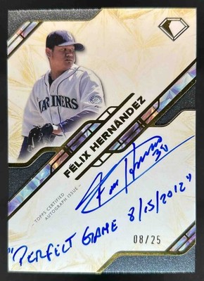 2025 Topps Diamond Icons Felix Hernandez Iconic Firsts Inscription Auto ...