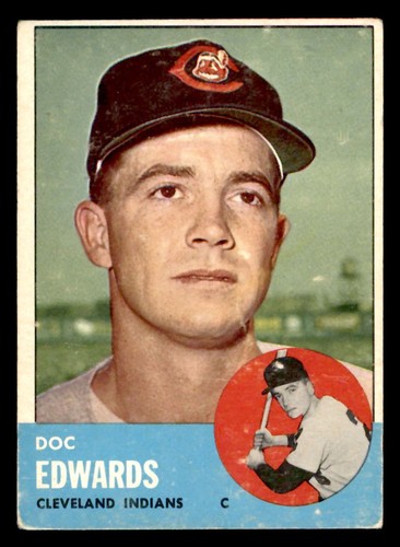 1963 Topps #296 Doc Edwards Cleveland Indians VG | eBay