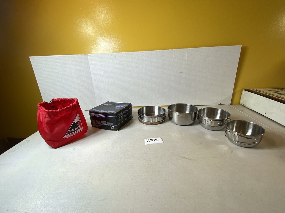 Short Stack Cook Kit camping cooking camp cookware Peak Coleman 11B90 ...