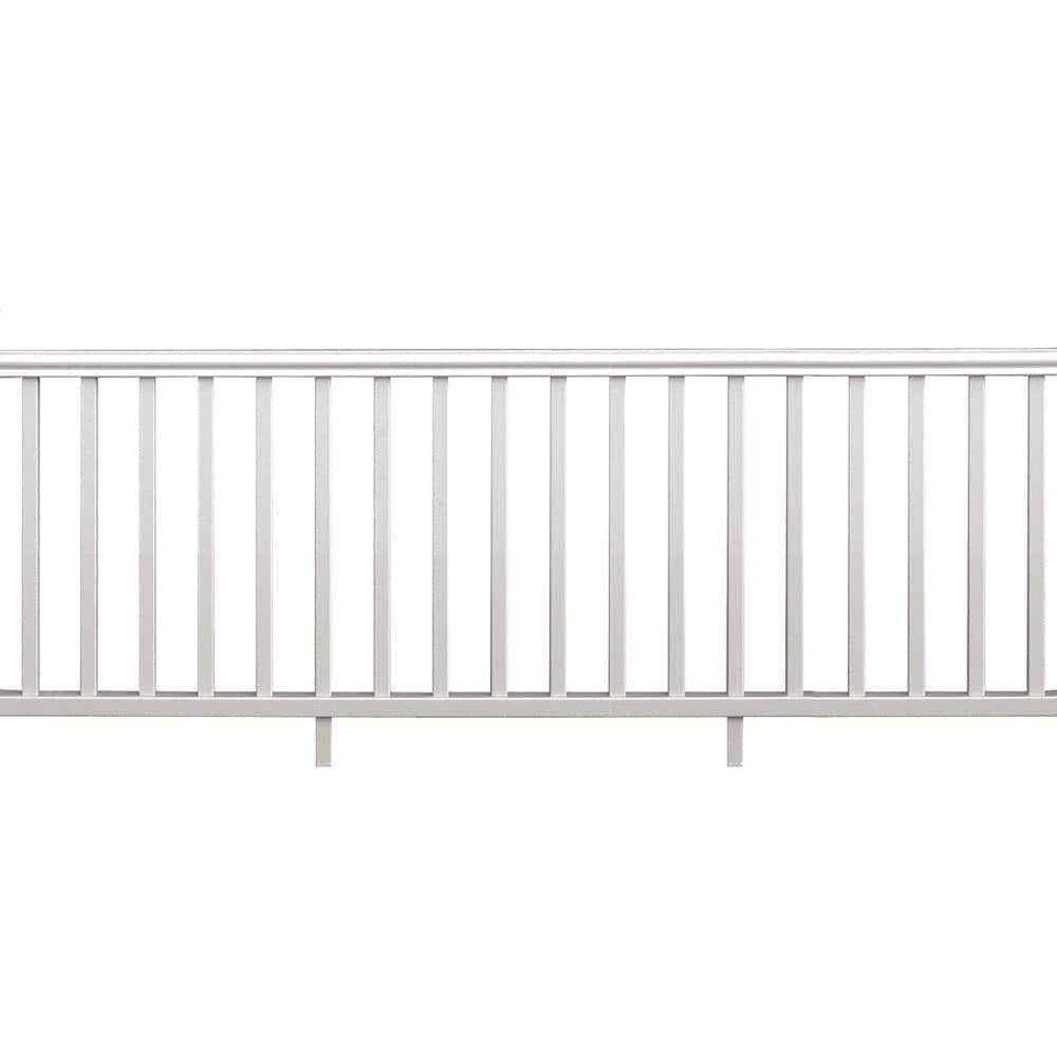 Veranda Traditional Rail Kit White Porch Patio Vinyl Deck Railing 8 ft ...