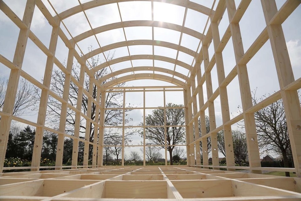 Self Build Shepherd Hut Frame Kit XL - DIY Width 2.4m Length Variations ...