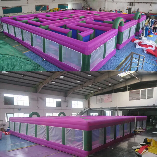 40x40ft Halloween Haunted House Inflatable Maze With blower Kids ...