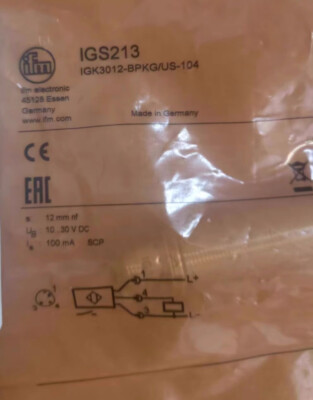 1pcs IFM IGS213 Inductive proximity switch IGK3012-BPKG/US-104 | eBay