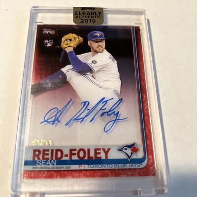 2019 Topps Clearly Authentic Sean Reid-Foley Red /50 #CAA-SR Rookie ...